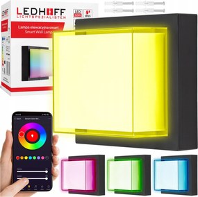 Venkovní Led nástěnné svítidlo do domu Fasádní nástěnná lampa Smart Rgb