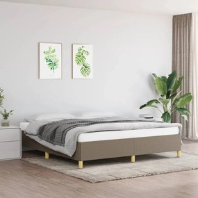 Rám postele s boxspringem taupe 160 x 200 cm textil 3120973
