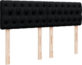 Box spring postel s matrací černá 140x200 cm textil 3288220