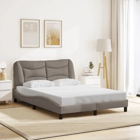 Rám postele s LED bez matrace Hvar Taupe 120x200 cm Látka 3213694