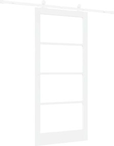 Posuvné dveře ORKDAL 93 x 202 cm Masivní borové dřevo a sklo 3332092
