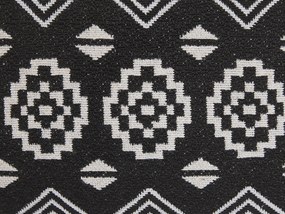 Sada 2 bavlněných polštářů 45 x 45 cm černo-béžová CARDAK Beliani