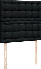 Box spring postel s matrací černá 100 x 200 cm textil 3291207