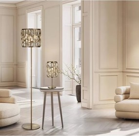 Searchlight EU6589AB Stojací lampa glamour BIJOU patina