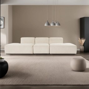 Hanah Home Pohovka MORE M krémová třímístná