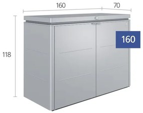 Biohort Úložný box HighBoard 160, tmavě šedá metalíza