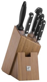 Zwilling Pro bambusový blok s noži 6 ks, 38436-000