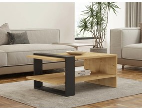 Konferenční stolek Yonca Anthracite and Sapphire Oak