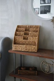 Stojan na noviny REGO, vodní hyacint, výška 40 cm, natur