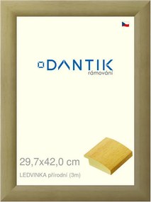 DANTIK rámeček 29,7x42 | LEDVINKA přírodní (Plexi Čiré)