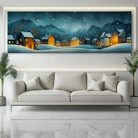 Obraz na plátně - Chladný večer v Aspenu FeelHappy.cz Velikost obrazu: 180 x 60 cm