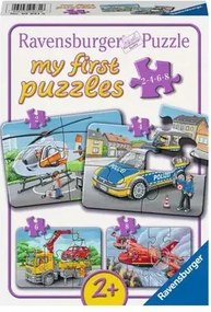Ravensburger Zásahová vozidla 2/4/6/8 dílků / od 2 let