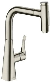 Hansgrohe M71 - Dřezová baterie M7117-H240 s výsuvnou sprškou, sBOX, vzhled nerezu 73817800