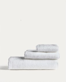 Bílý froté bavlněný ručník 50x90 cm Olvira – Kave Home
