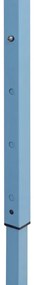 Skládací party stan nůžkový 3 x 4,5 m antracitový,  44969