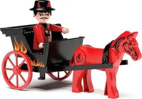 EFKO Igráček Pekelné spřežení Čert Hynek / Hrací set / Figurka, kočár