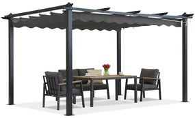 Terasová pergola Barbados 3x3 m Garden Point antracitová