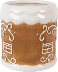 Hnědý hrnek perníková chaloupka Gingerbread - 14*10*10 cm / 350 ml