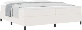 Postel s boxspringem Krémová a bílá 200 x 200 cm 3337484