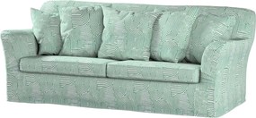 Potah na pohovku IKEA  Tomelilla rozkládací barva zelená látka pletený vzor, vzorované
