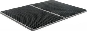 Kočičí toaleta fudajo – 75 × 55 cm, černá (63473)