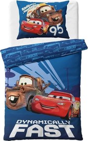 Carbotex Dětské povlečení Cars 3 Blesk Mcqueen a Bourák 140x200 + 70x90 cm
