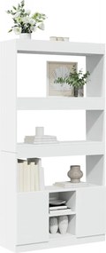 Skříň highboard bílá 92 x 33 x 180 cm kompozitní dřevo 3309618