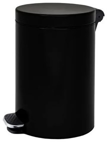Alda  Kovový odpadkový koš Basic, objem 12 l, černý