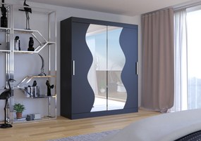 ADRK Furniture Posuvná skříň s zrcadlem MEDISON 180 ADRK-SW-MED-B-180