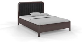 Buková postel s čalouněným čelem - Modena - zvýšená,   , Buk přírodní, 180x200 cm