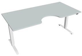 Hobis Motion Elektr. nastavitelný stůl 180x90 - HOBIS ERGO MOTION MSE 2 1800 Dekor stolové desky: šedá, Barva kovové podnože: bílá