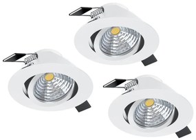 Eglo 33391 - SADA 3xLED Stmívatelné svítidlo SALICETO 3xLED/6W/230V bílá