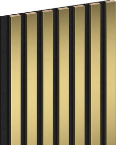 Mexen Lam-F, akustické stěnové lamely 275 × 31,5 cm, filc 6 mm, zlatá, S105-275317-2812-057