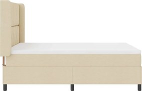 Postel s boxspringem s polštářem Krémová 200 x 160 cm textil 3341719