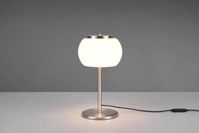 TRIO 542010107 MADISON stolní lampička SMD LED V330mm 8W/800lm 3000K matný nikl, bílá Lampy a lampičky na noční stolek