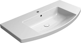 Sapho GSI Norm - Umyvadlo 100x52 cm, s přepadem, otvor pro baterii, ExtraGlaze, bílá 8643111