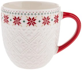 Bílý porcelánový hrnek 630 ml Knitting – Dakls