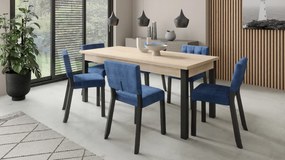 ADRK Furniture Sada stůl s židlemi RODOS 80 SE-ROD-80-BS