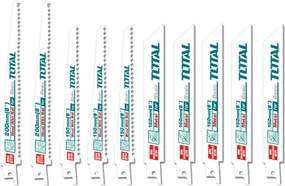 Sada řezacích plátků, 10ks, BiMetal, TOTAL TRSB1001