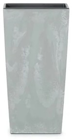 PROSPERPLAST Květináč - URBI SQUARE Beton Effect Rozměr: 19,5x19,5 cm, Barva: terakotová