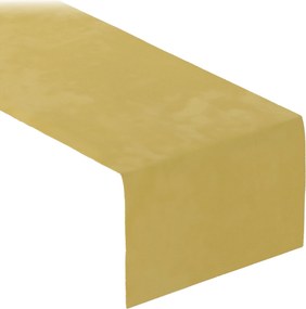 Stolní běhoun barva zelená látka lesklé, sametová
