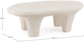 BIZZOTTO Odkládací stolek ALBIN bílý 102x62 cm 0747214