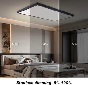 Brilagi-LED Stmívatelné koupelnové svítidlo FRAME SMART LED/96W/230V IP44 čer+DO