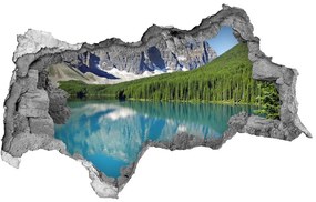 Wallmuralia Nálepka fototapeta 3D výhled Jezero v horách 95x73 cm