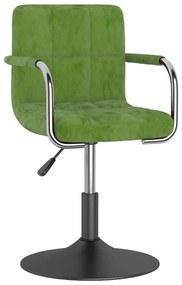 Petromila Jídelní židle světle zelená samet
