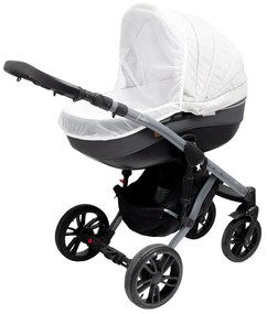 Moskytiéra na kočárek New Baby Basic bílá