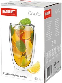 Banquet Dvoustěnná sklenice Doblo 500 ml