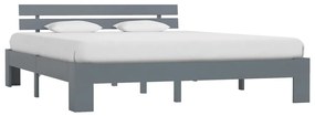 Rám postele šedý masivní borovice 180 x 200 cm,  283171 HangarStore.cz