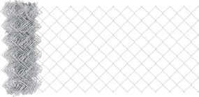 Plot s řetězovým odkazem a sloupkem 10 x 0,8 m Pozinkovaná ocel 3336287