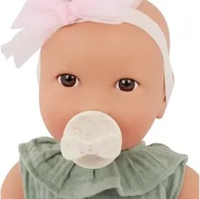 LullaBaby Panenka 35 cm v overalu s čelenkou / od 2 let